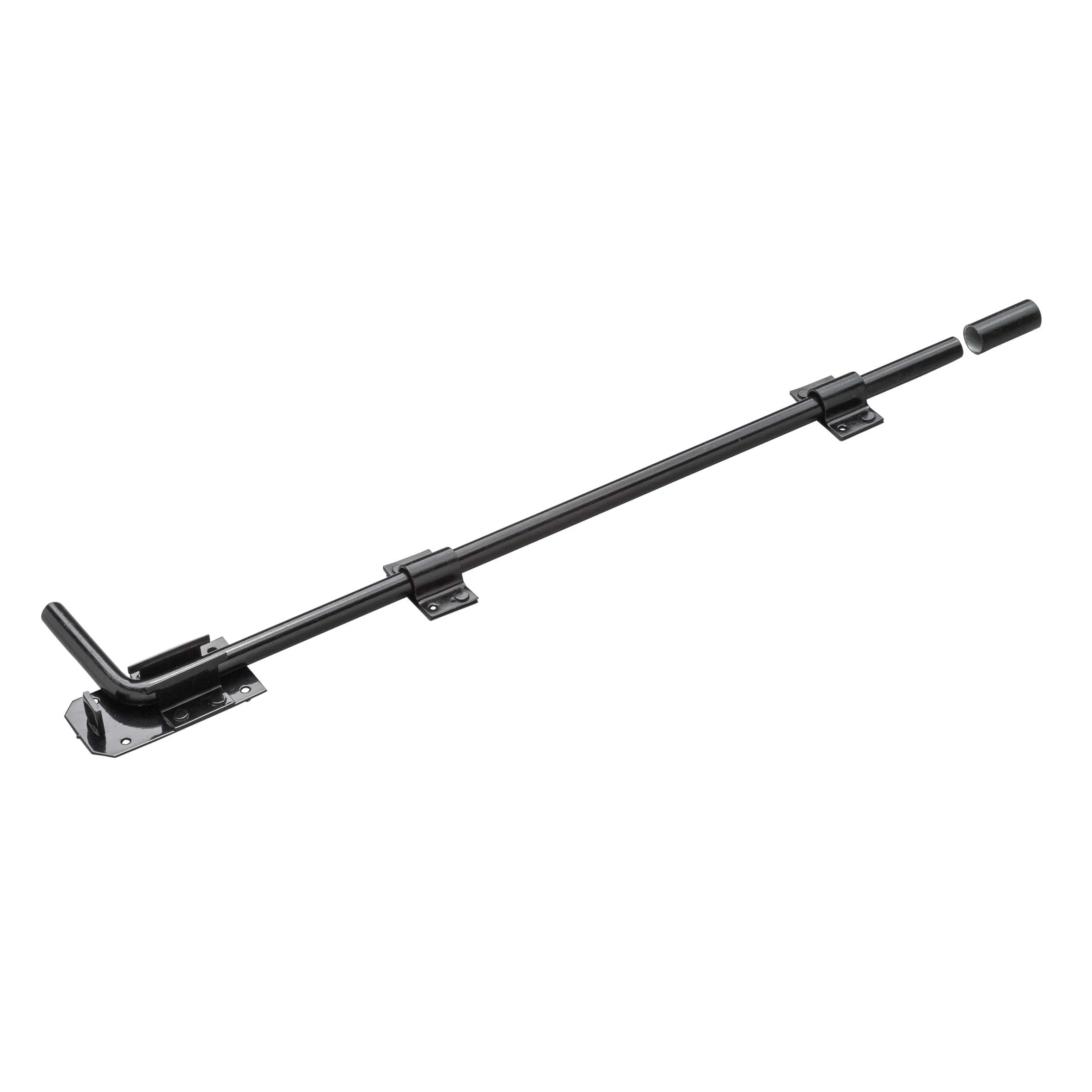 Carpgarant, grondgrendel incl geleider, zwart gecoat, 60 cm tbv dubbele ...
