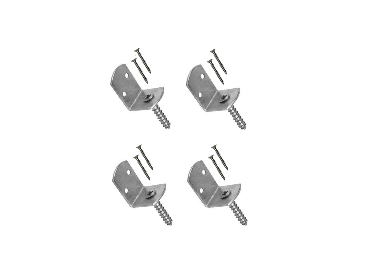 L-beslag rvs, 4 stuks | NuBuiten