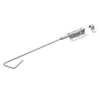 Carpgarant, grondgrendel incl geleider verzinkt 60 cm tbv dubbele deur ...